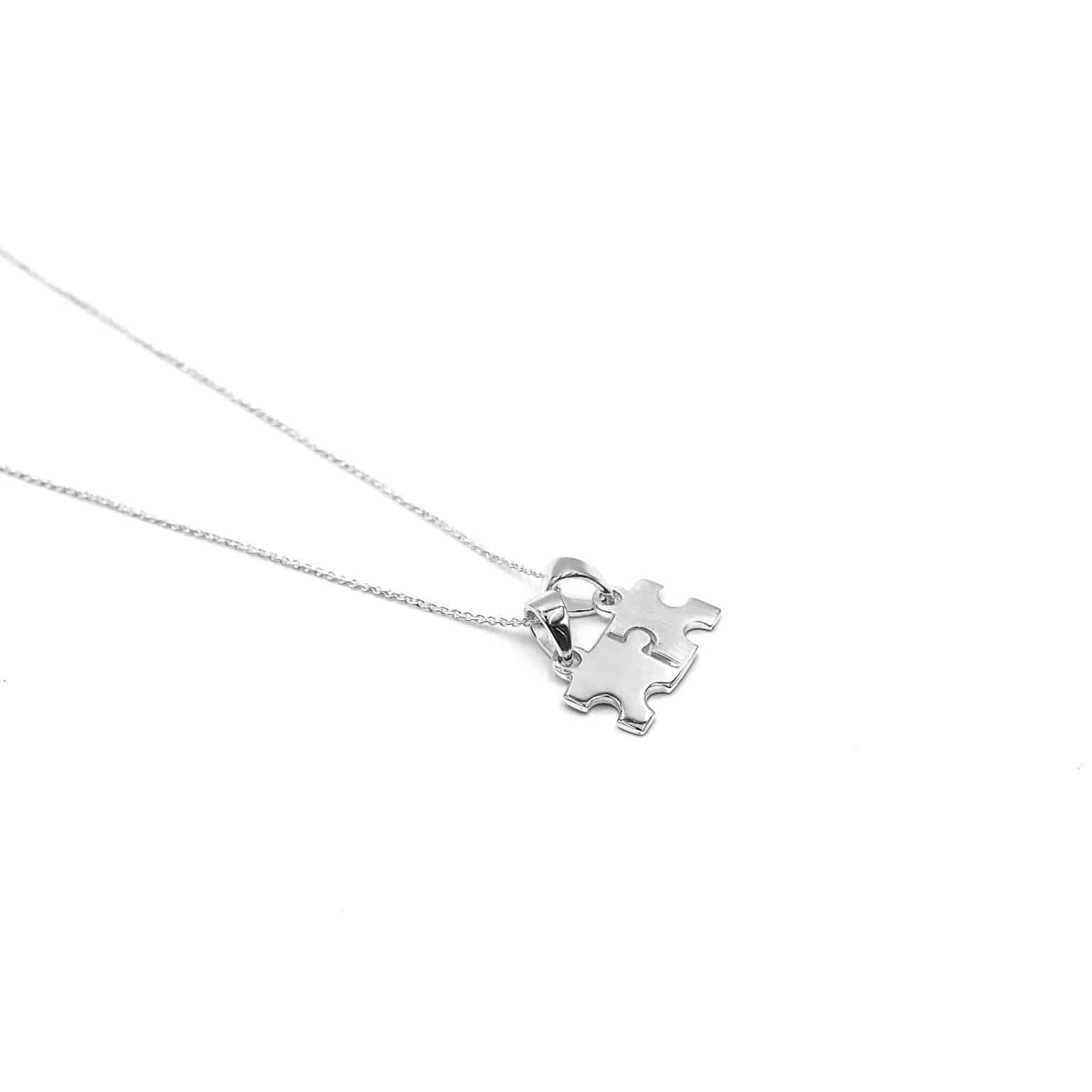 KIDS 2 Ketten 2 Puzzlestücke 925 Sterling Silber - MAINPUNKT 925 ...
